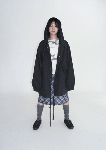 에프터먼데이 snap hood safari jumper (2c)