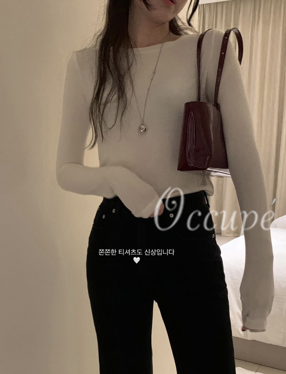 오큐페 포스터 리셋 티셔츠 (5col) poster 가을겨울 데일리티