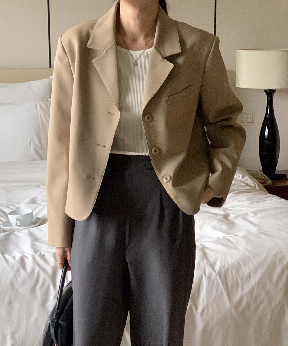 버나뎃 플러터 코드 싱글 자켓 (2col) flutter