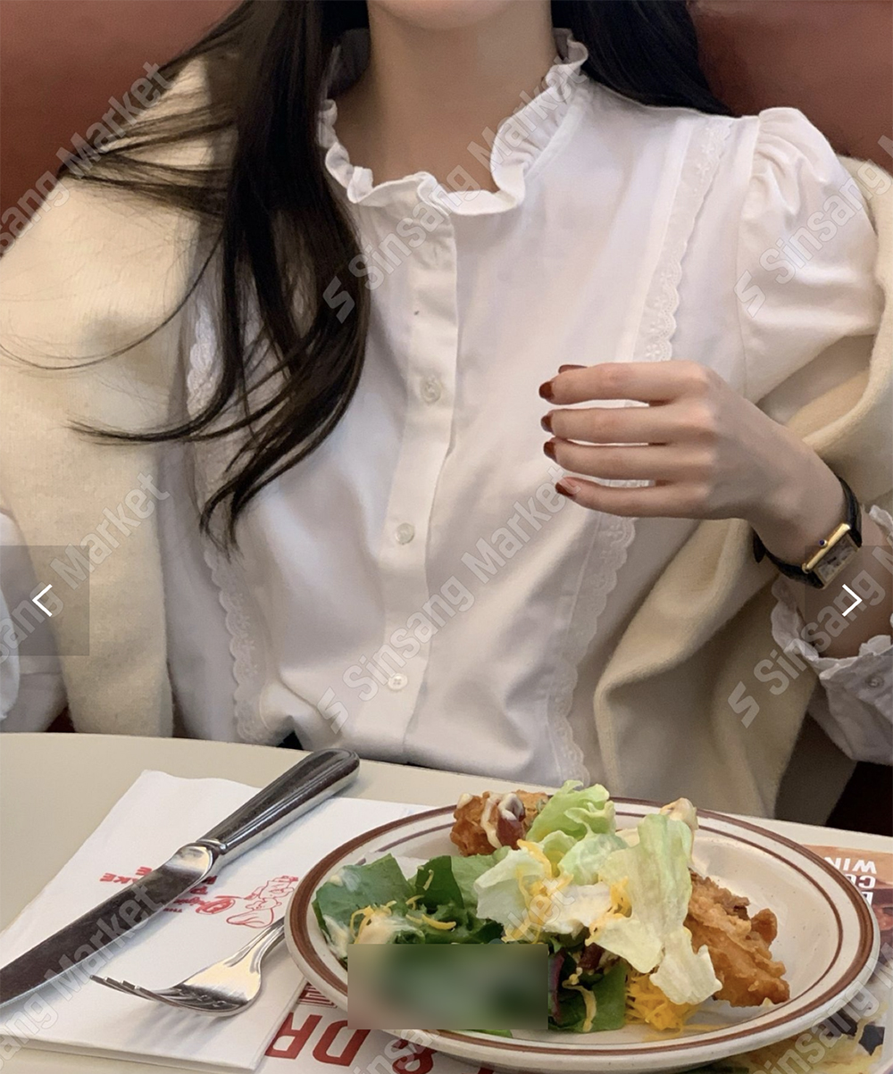 버나뎃 컴히얼 코젯 블라우스 (2col) comehere