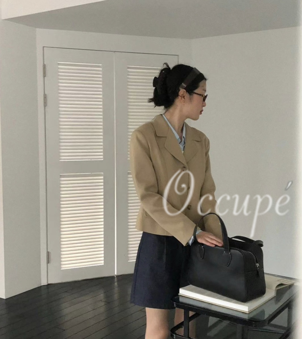 오큐페 웨더 울 라인 자켓 (2col) weather 가을자켓