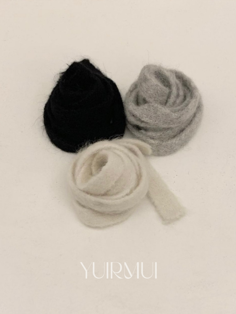 유이르무이 riette 리에뜨 알파카 슬림 롱 니트 타이 목도리 머플러 3color