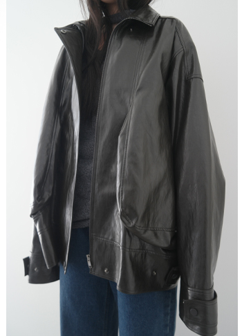 에프터먼데이 city leather blouson (2c)