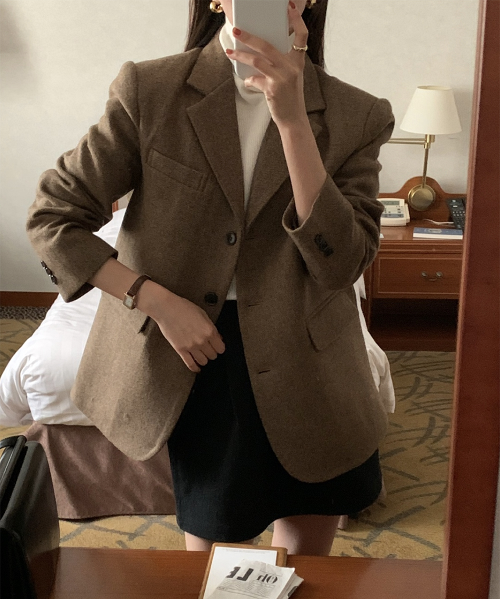 버나뎃 [재진행] 이너프 모카 울 자켓 (2col) inouf