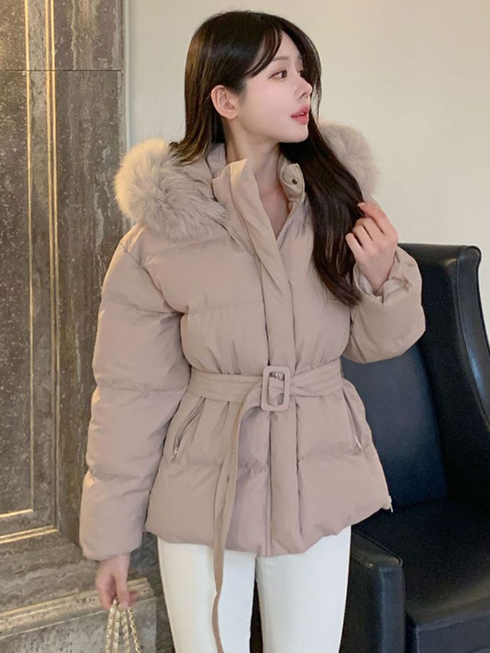 마이로즈빈 아우터day 베베 허리 끈 패딩 숏패딩 벨트패딩 퍼패딩 밍크패딩 웰론패딩 오리털패딩 덕다운패딩 롱패딩 코듀로이패딩 가죽패딩 점퍼 겨울자켓 경량패딩 겨울