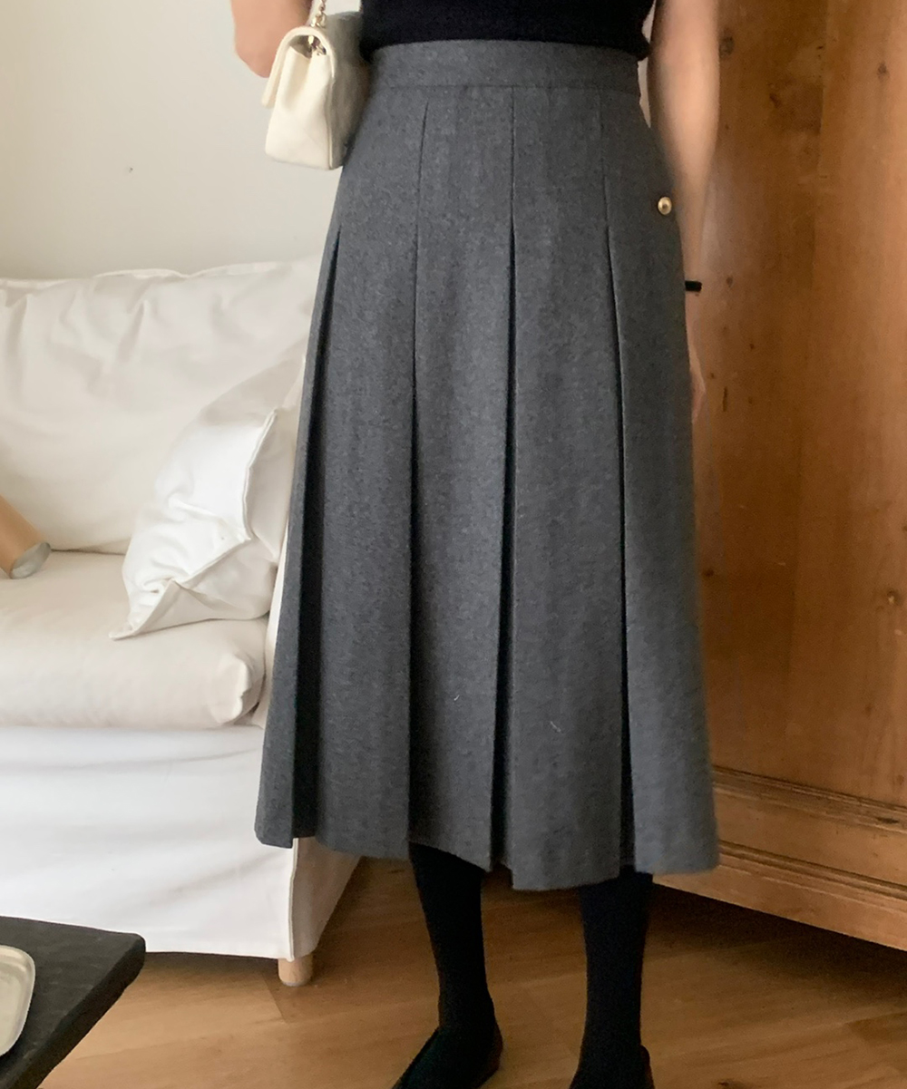 버나뎃 [당일 블랙M]컴히얼 그웬 스커트 (2col) comehere