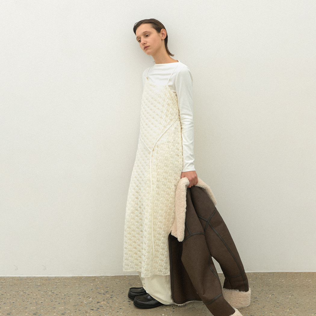 아틀리에나인 (OP-6243)ROMAN RIBBON LAYERED DRESS