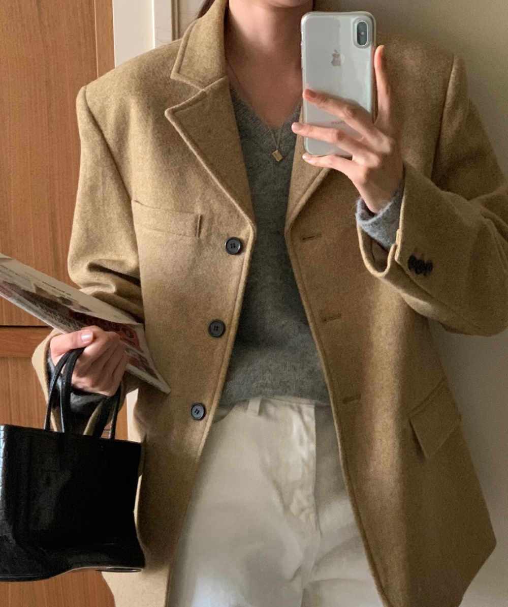 버나뎃 이너프 덴버 울 자켓 (3col) inouf