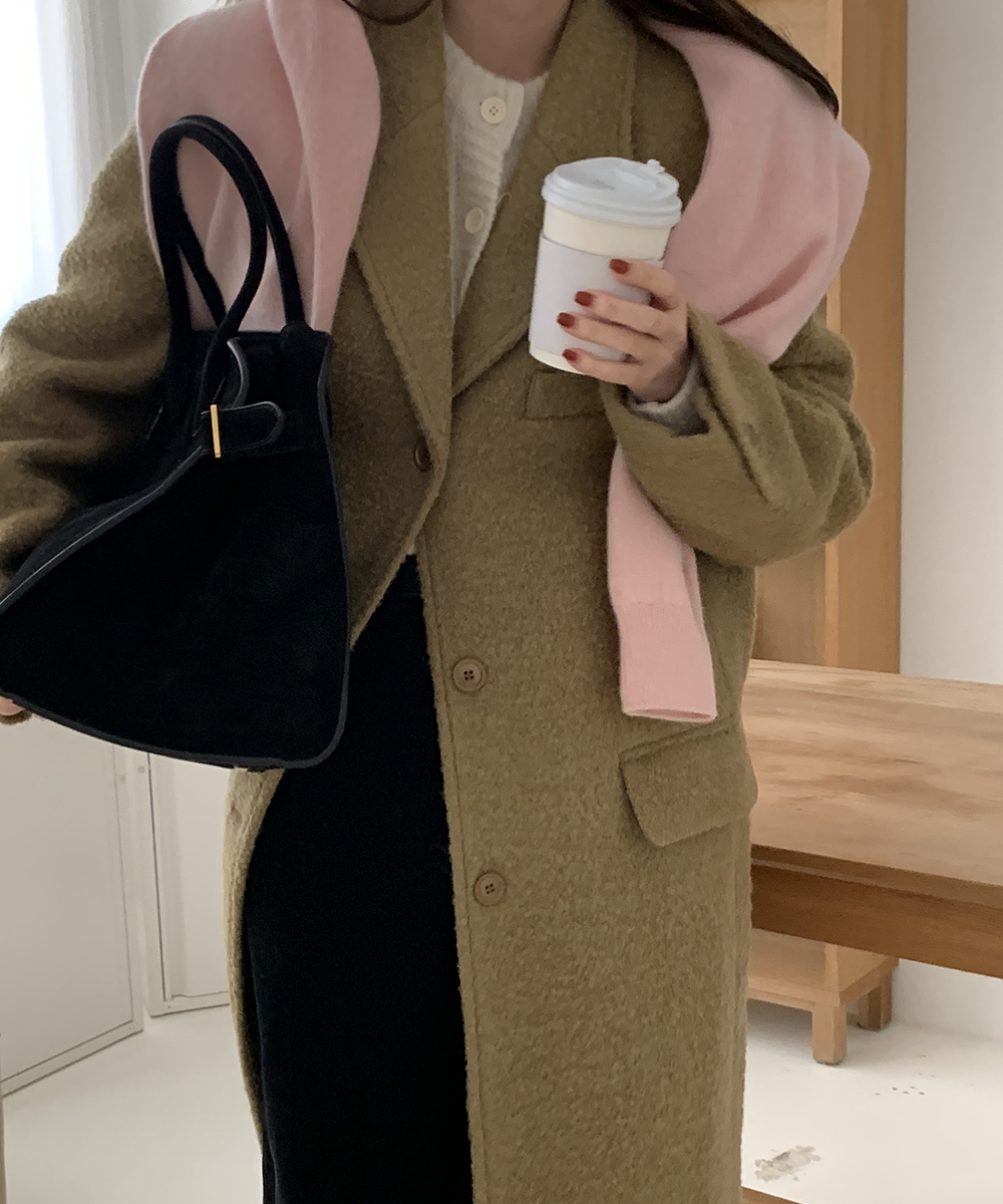 버나뎃 [당일 브라운]컴히얼 폭닥 코트 (2col) comehere