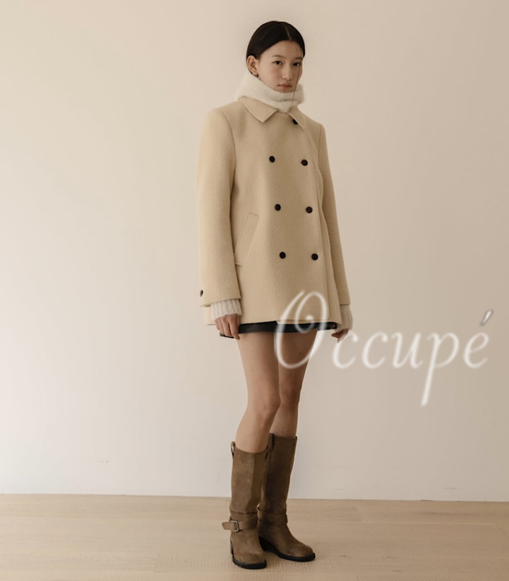 오큐페 미엘 르미엘 코트 (2col) miel 더블코트 하프코트