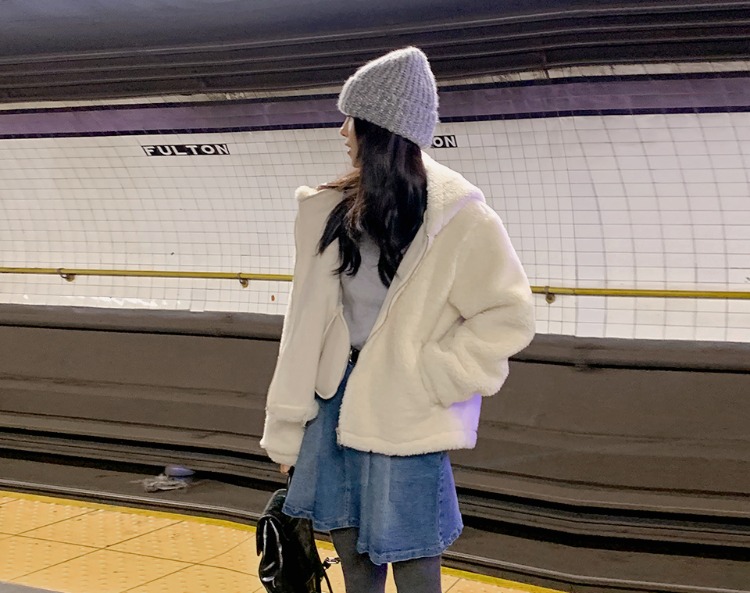 리리앤코 무료배송 던느벨 양털 스트링 후드 집업 점퍼 리리앤코 자체제작 120사이즈 후드점퍼 후드집업 양털집업 스웨이드