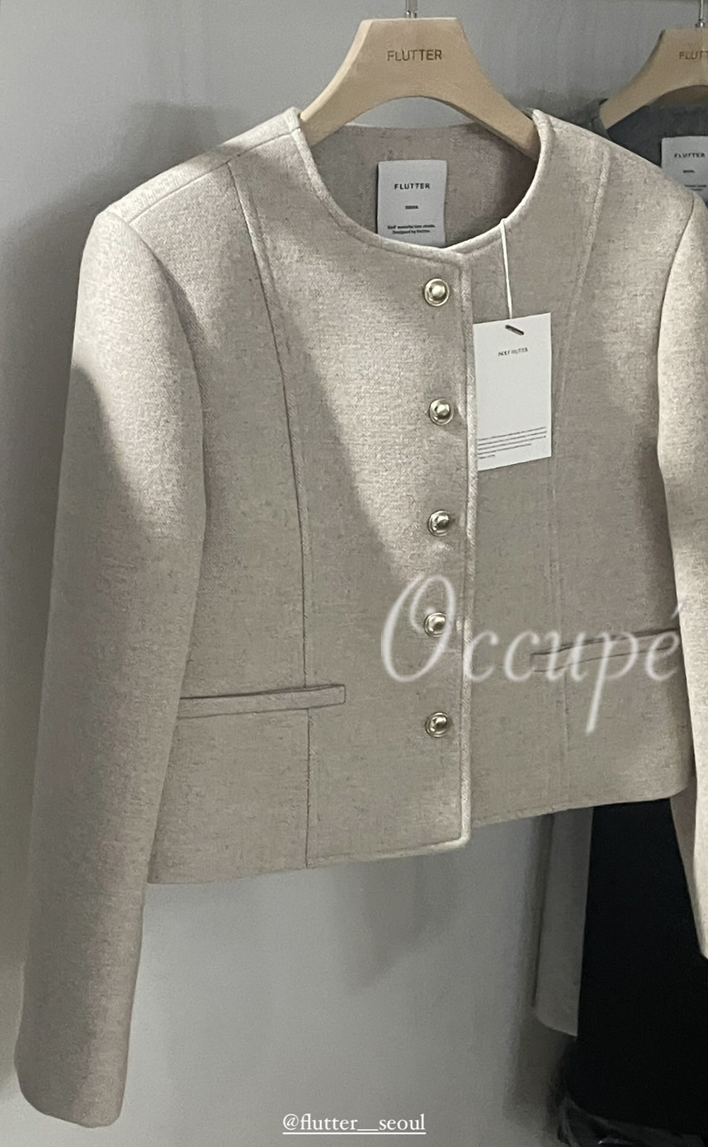 오큐페 [당일발송]플러터 베이커 울 트위드 자켓 (2col) flutter