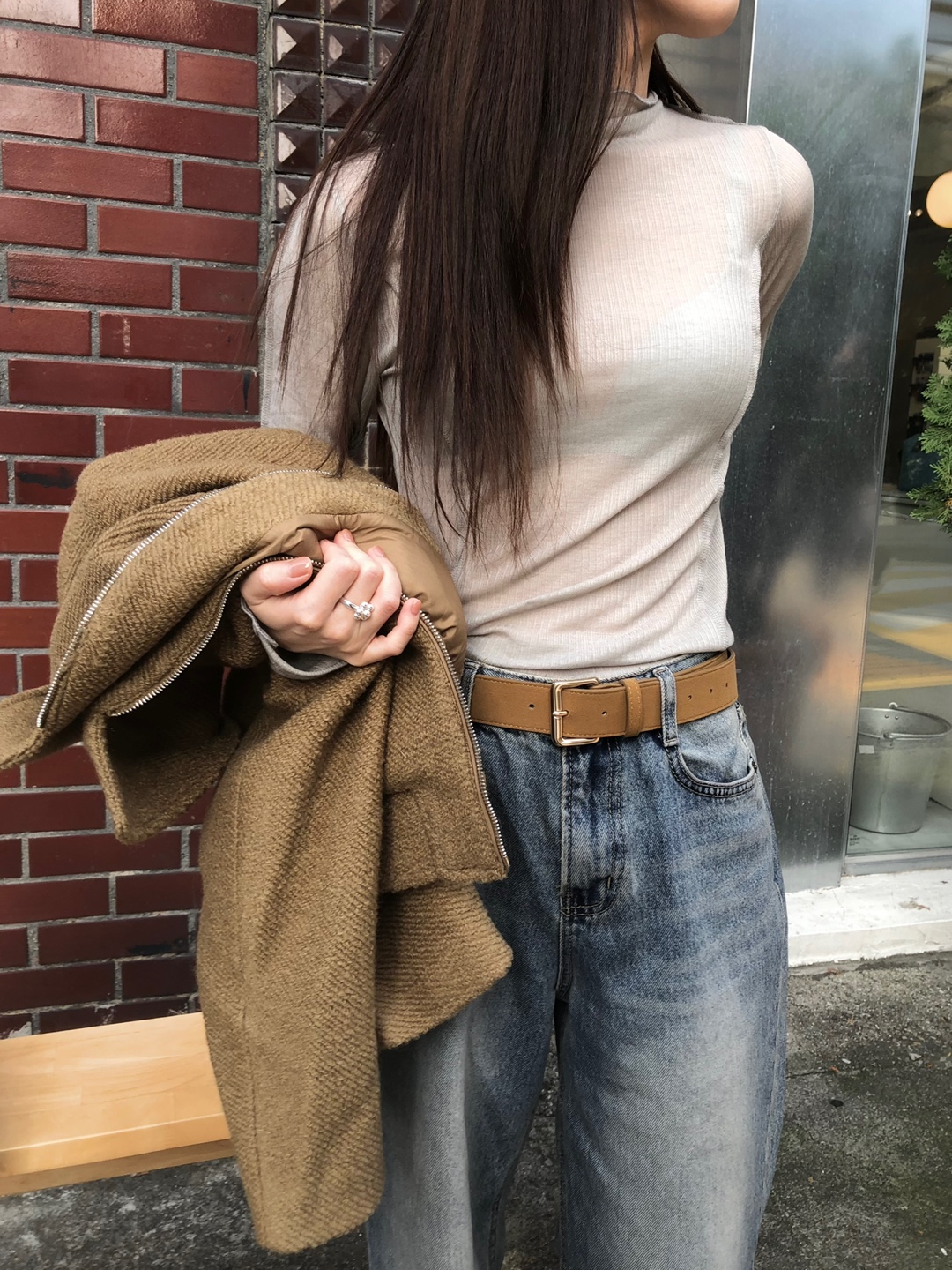 리스 pound slim tee (4color)