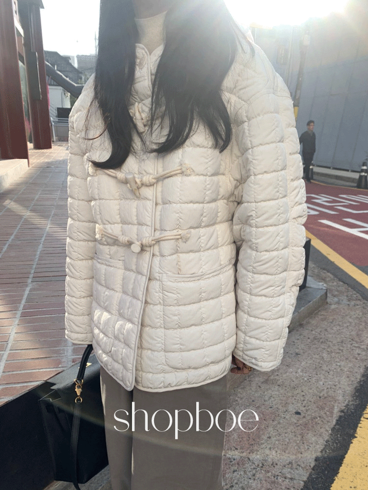 샵보애 underson 언더슨 티미 후드 점퍼 퀼팅 떡볶이 더플 누빔 jp (2col)