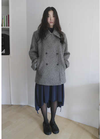 에프터먼데이 terry double pea coat (2c)