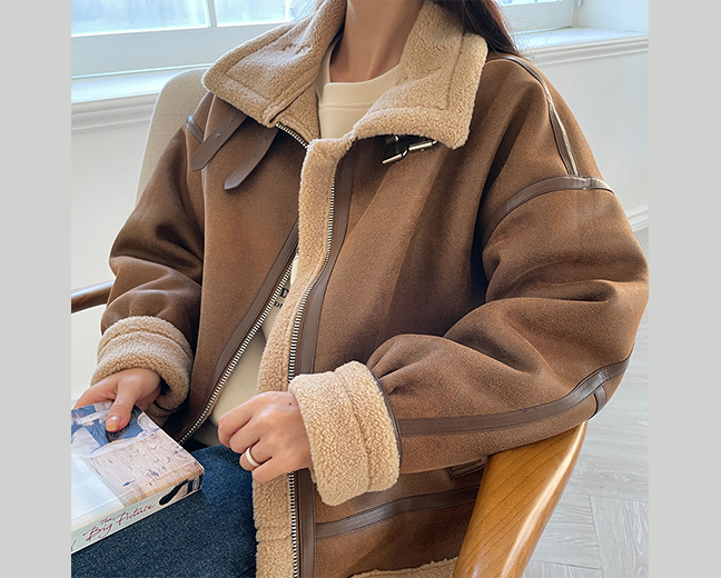 루시다 L24DFW-MK6251/에트 양털 무스탕 코트