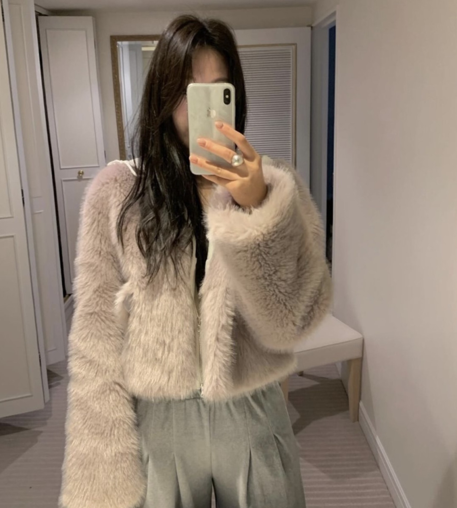 오큐페 포스터 시부야 퍼자켓 (2col) poster 퍼코트