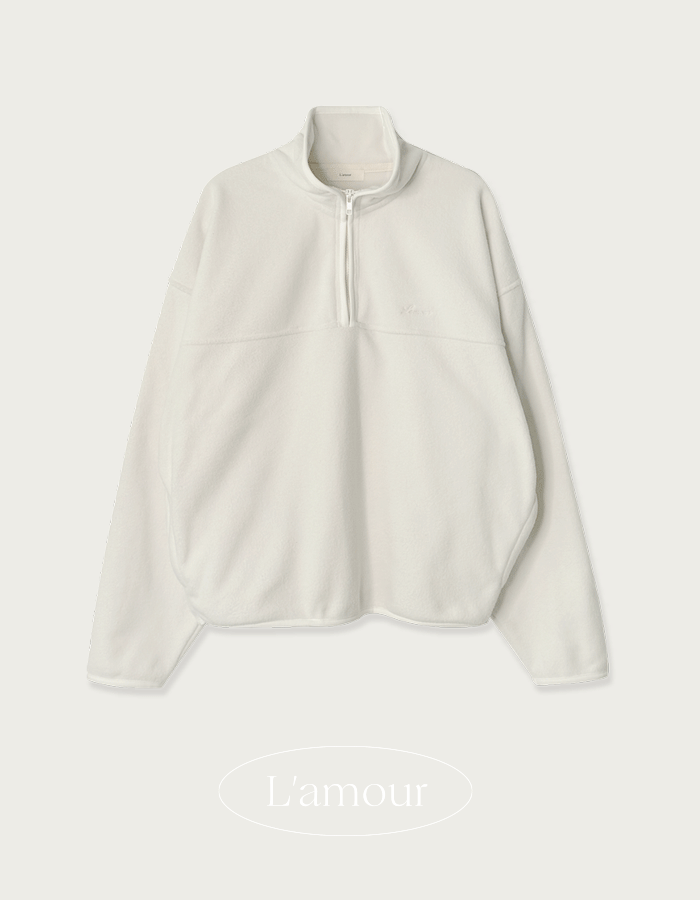 라무어 [2nd] [made] 하프 집업 플리스 (2col) [네이비 당일발송]