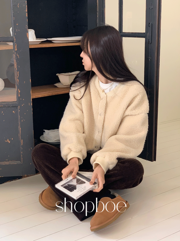 샵보애 vinmute 빈뮤트 꼬모 부클 후리스 점퍼 jp (2col)