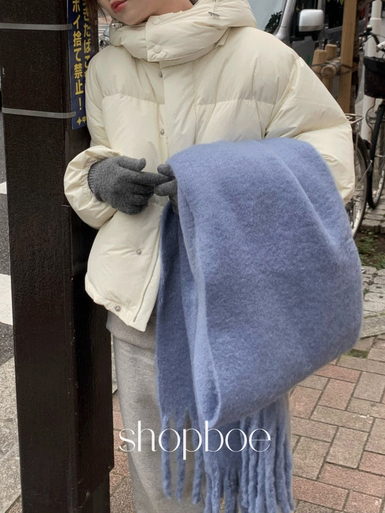 샵보애 LeButter 르버터 버터 덕다운 후드 패딩 하이넥 오리털 숏 점퍼 jp (2col)