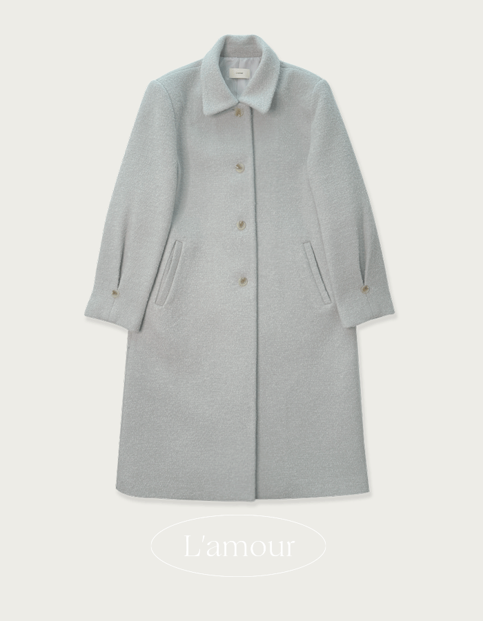 라무어 [2nd] [made] 부클 싱글 코트 (2col) [스카이그레이 당일발송]