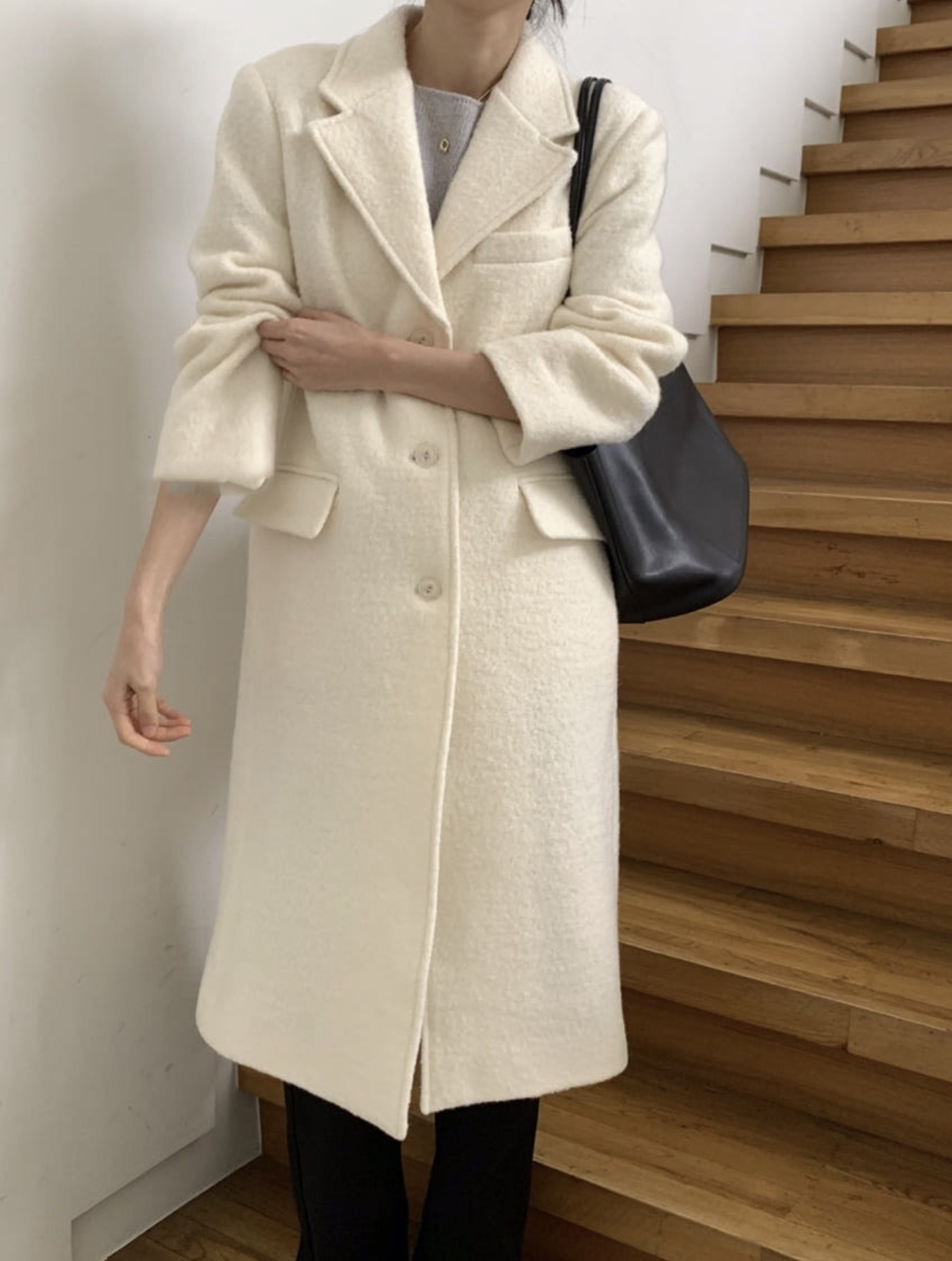 오큐페 [당일발송]플러터 무드 롱 코트 (2col) flutter 울100코트