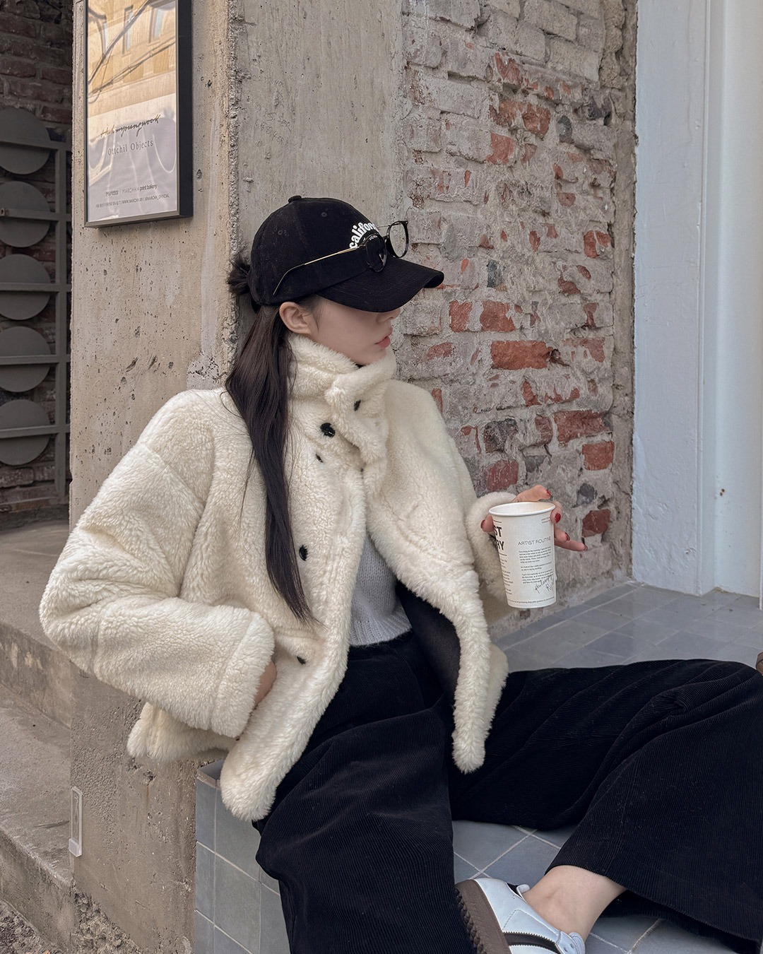 메이빈스 디핑 리버시블 퍼 무스탕겨울 겨울무스탕 겨울아우터 양면 겨울신상 한파템 퍼아우터 퍼무스탕 데일리룩 꾸안꾸 데이트룩 레더무스탕 하이넥 데이트룩 출근룩