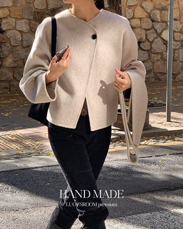 루어스룸 Made 타코 머플러세트 숏 핸드메이드코트3cor 코트핸드메이드코트숏코트하프코트머플러코트울코트울자켓연말룩블프블프세일아우터아우터직진배송