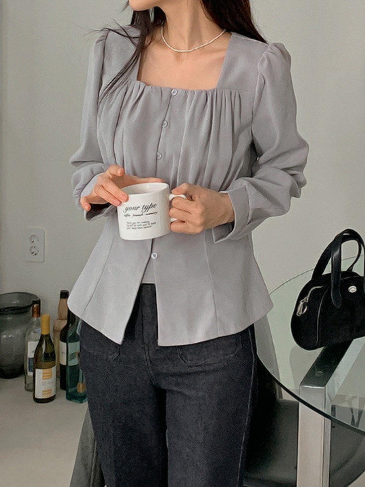 리리앤코 리블니엔 피치기모 스퀘어넥 셔링 절개 블라우스빅사이즈 120사이즈 리리앤코 자체제작 피치기모블라우스 스퀘어넥블라우스 셔링블라우스 절개블라우스 피치기모 스퀘어넥