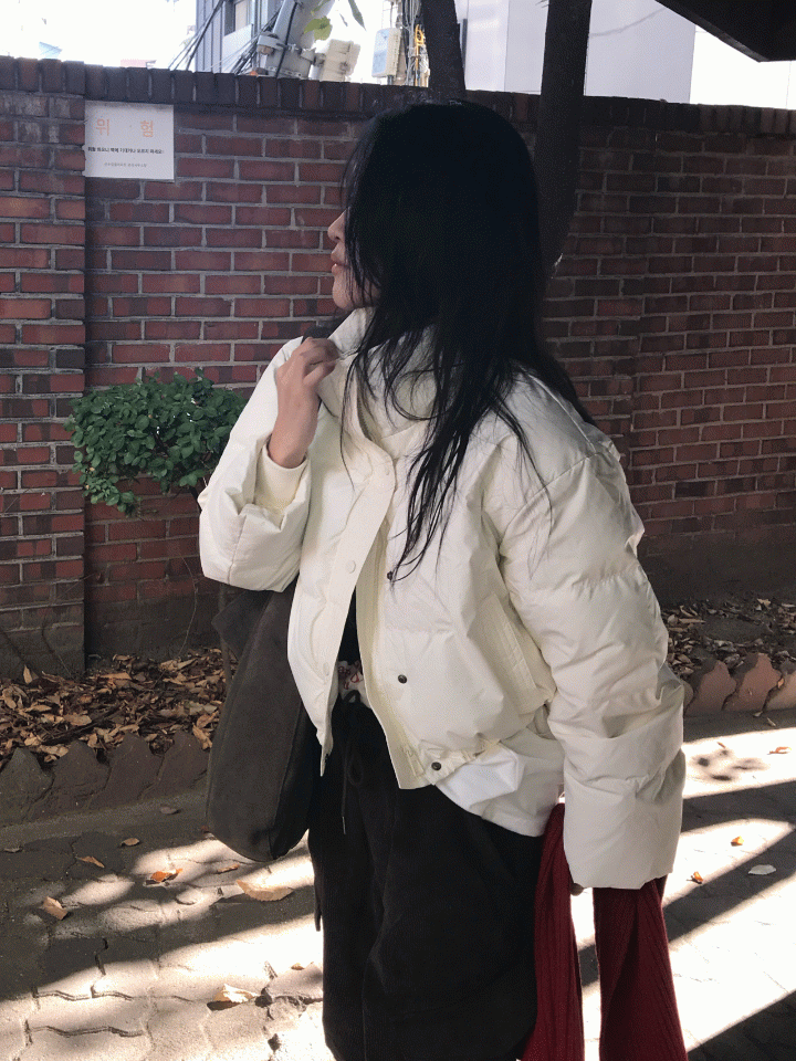 더니브 Duck down leather padding