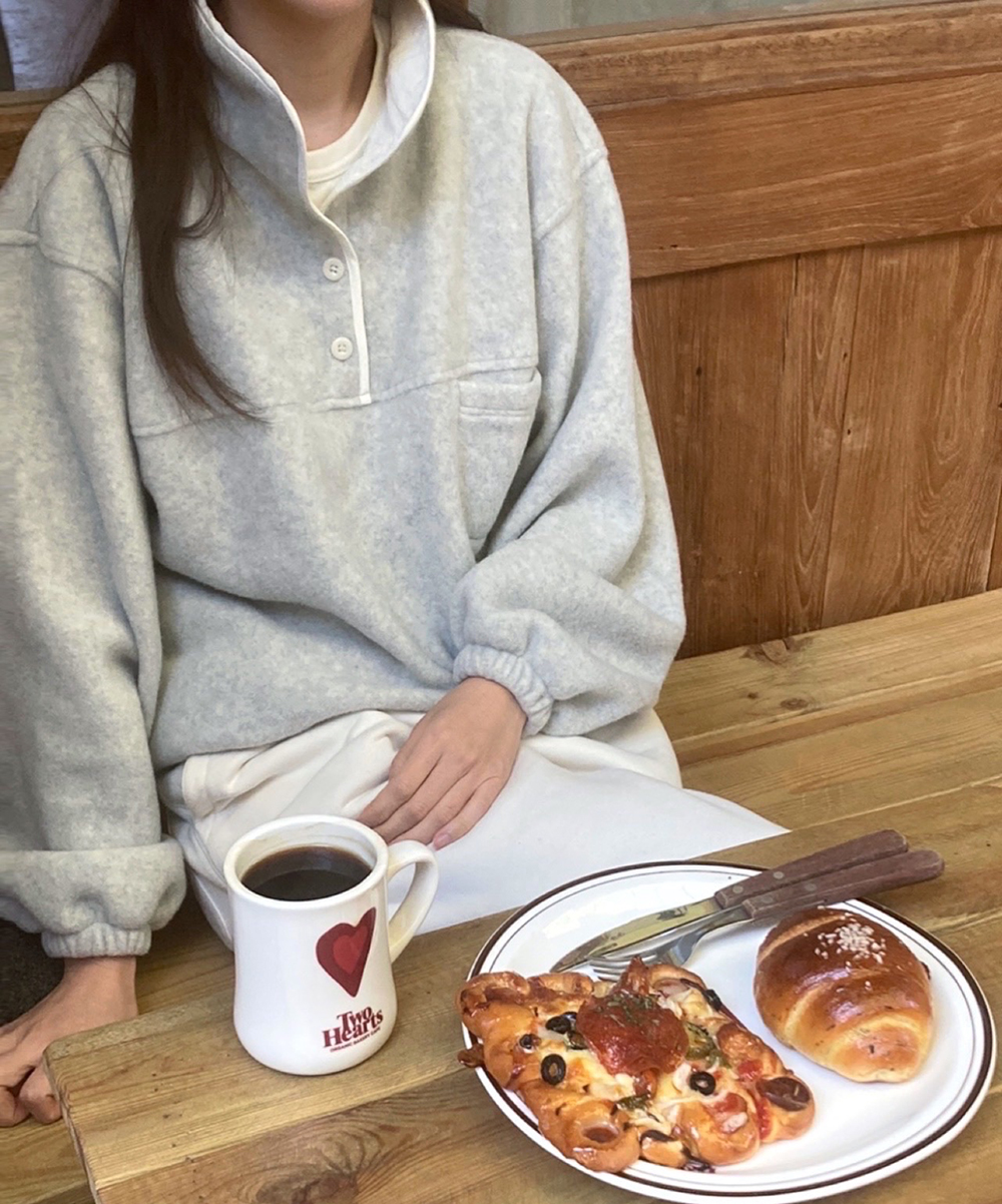 버나뎃 토우스트 버튼 플리스 (2col) toust