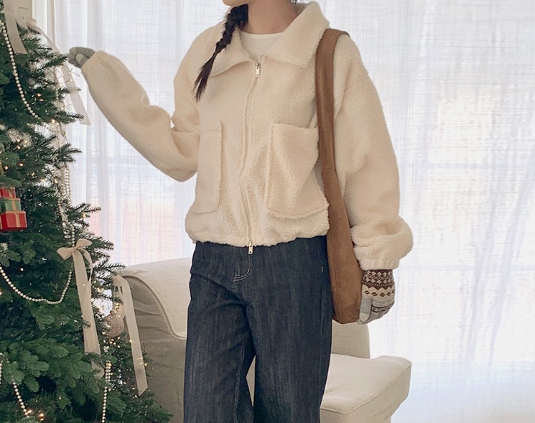 리리앤코 로이플디 양털 포켓 투웨이 세미크롭 자켓빅사이즈 99사이즈 리리앤코 겨울아우터 양털자켓 털자켓 양털집업 겨울신상 겨울코디 겨울아우터 겨울외투 투웨이 데일리룩