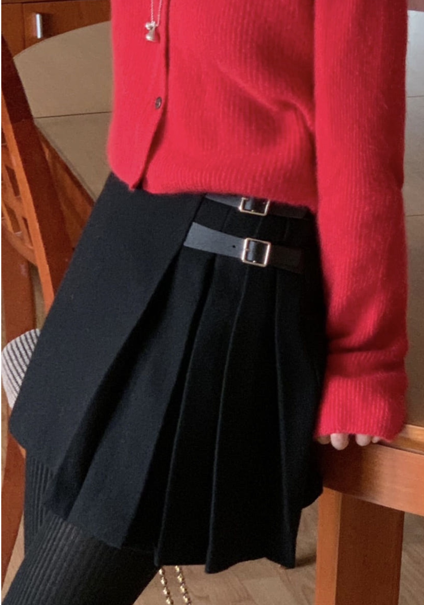 오큐페 [당일발송]미엘 뉴 웨인 스커트 (2col) miel 울 미니스커트