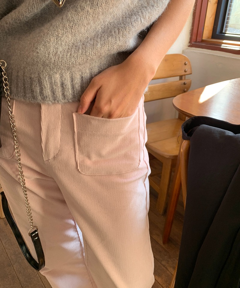 보트먼트 레이븐 포켓 골덴 세미부츠컷 팬츠 (2color/S,M)