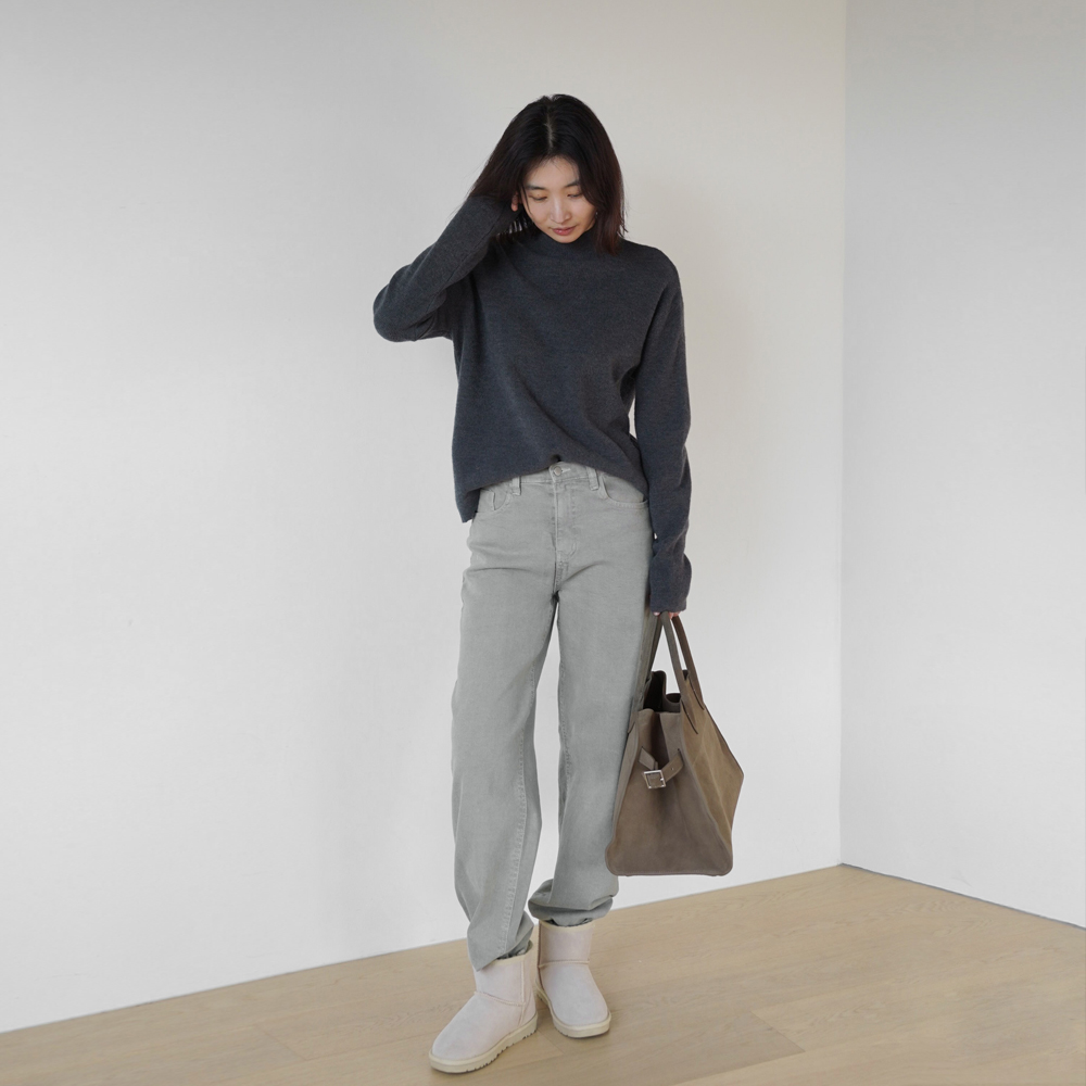 그레이시크 [GC MADE] 덴트골지반목니트(울39%)