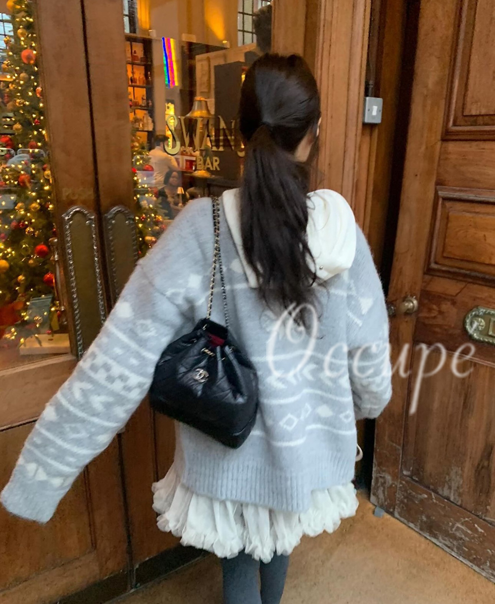 오큐페 pyt 프리티영띵 눈꽃 가디건 (2col) 프영띵