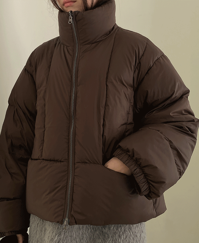 킨다베이지 (*duck down) 매튜 하이넥 덕다운 패딩 (2color) (*리버시블)