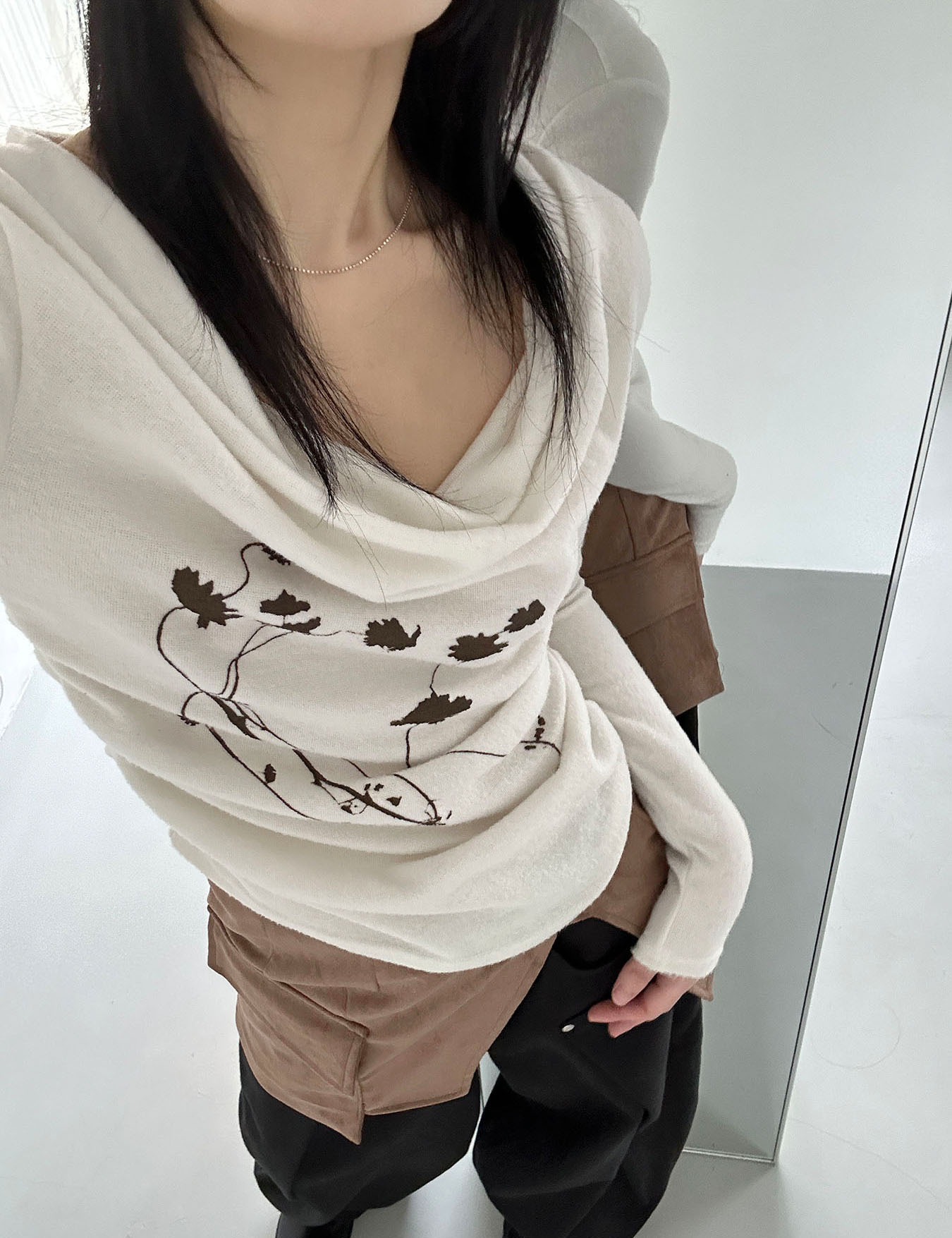 이너뮤트 branch drape top (3color)