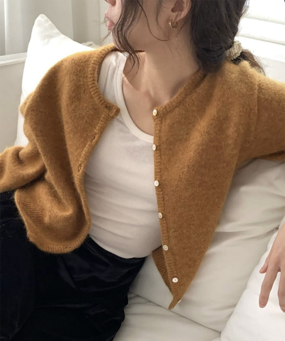 버나뎃 드온도 모헤어 가디건 (4col) deondo