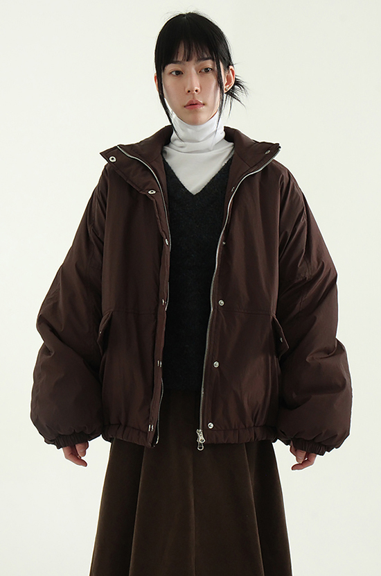 로컬맨션 raglan 2way padding jumper