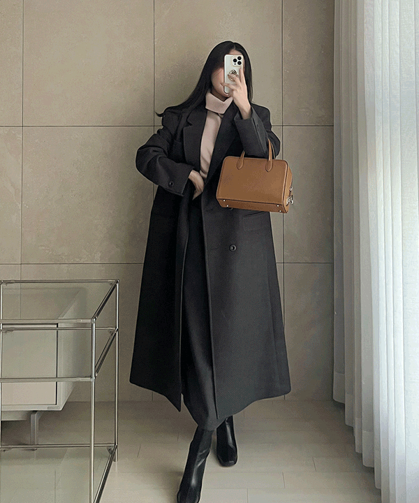 미무드 런던 더블 롱 코트ct (2color)