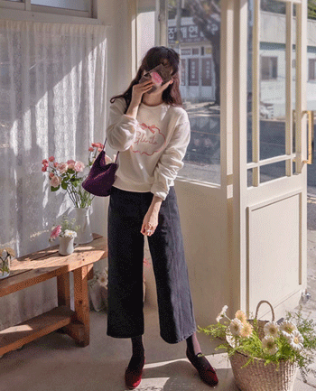 리린 뉴리본자수 부드럽고 유연한 따스미 양기모 티[size:F(55~66)]