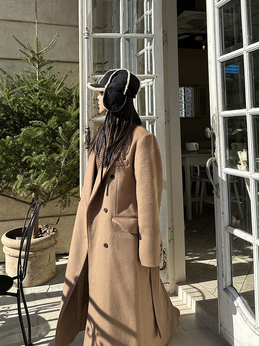 제이어반스 [MADE/울] 클래식 울 더블 누빔 롱 코트 2col