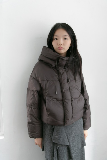 오무수히 duck crop hood padding(3colors)