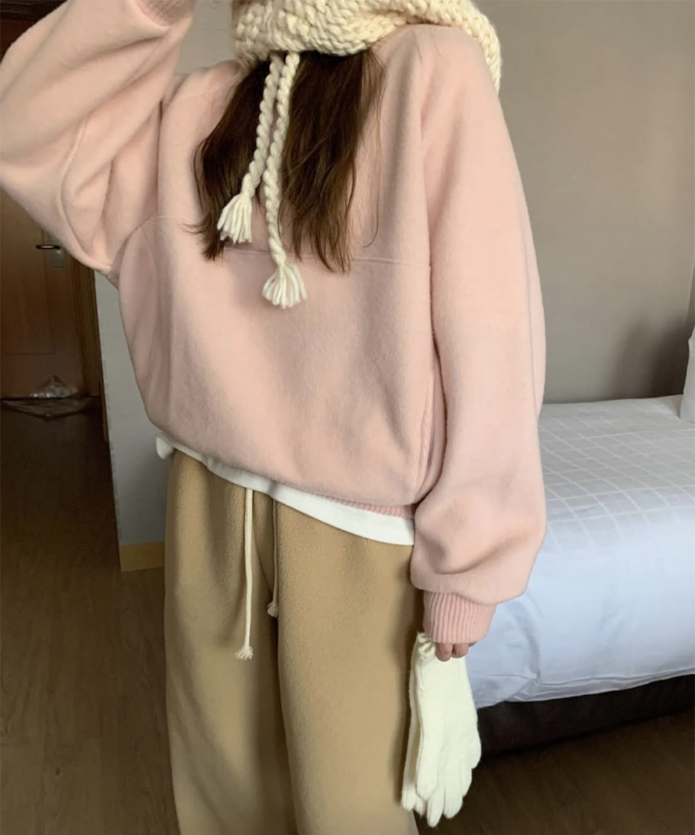 버나뎃 멜라운지 울 아노락 맨투맨 (2col) mellounge