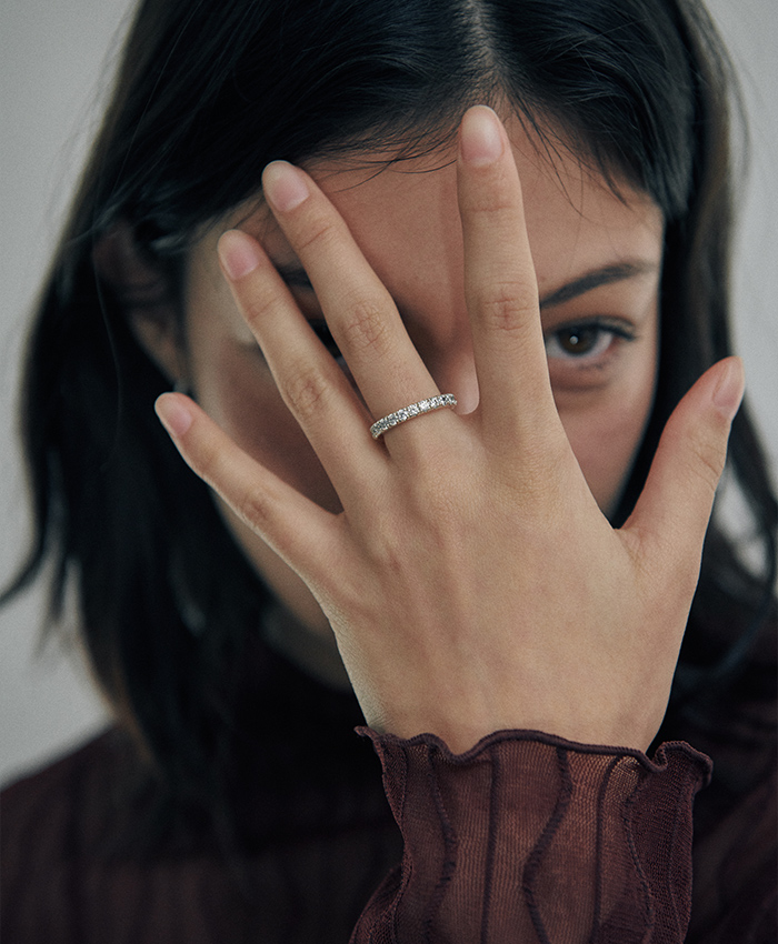 베흐트 [925 silver] Cinq.silver.219 / epais anse dew ring