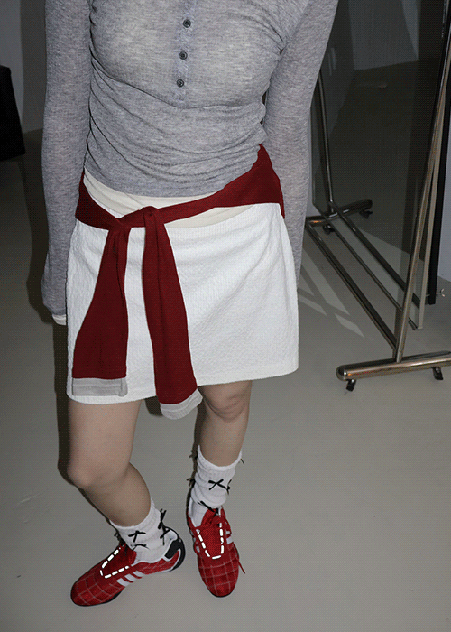 무무크 다니엘 스커트 3col - ivory