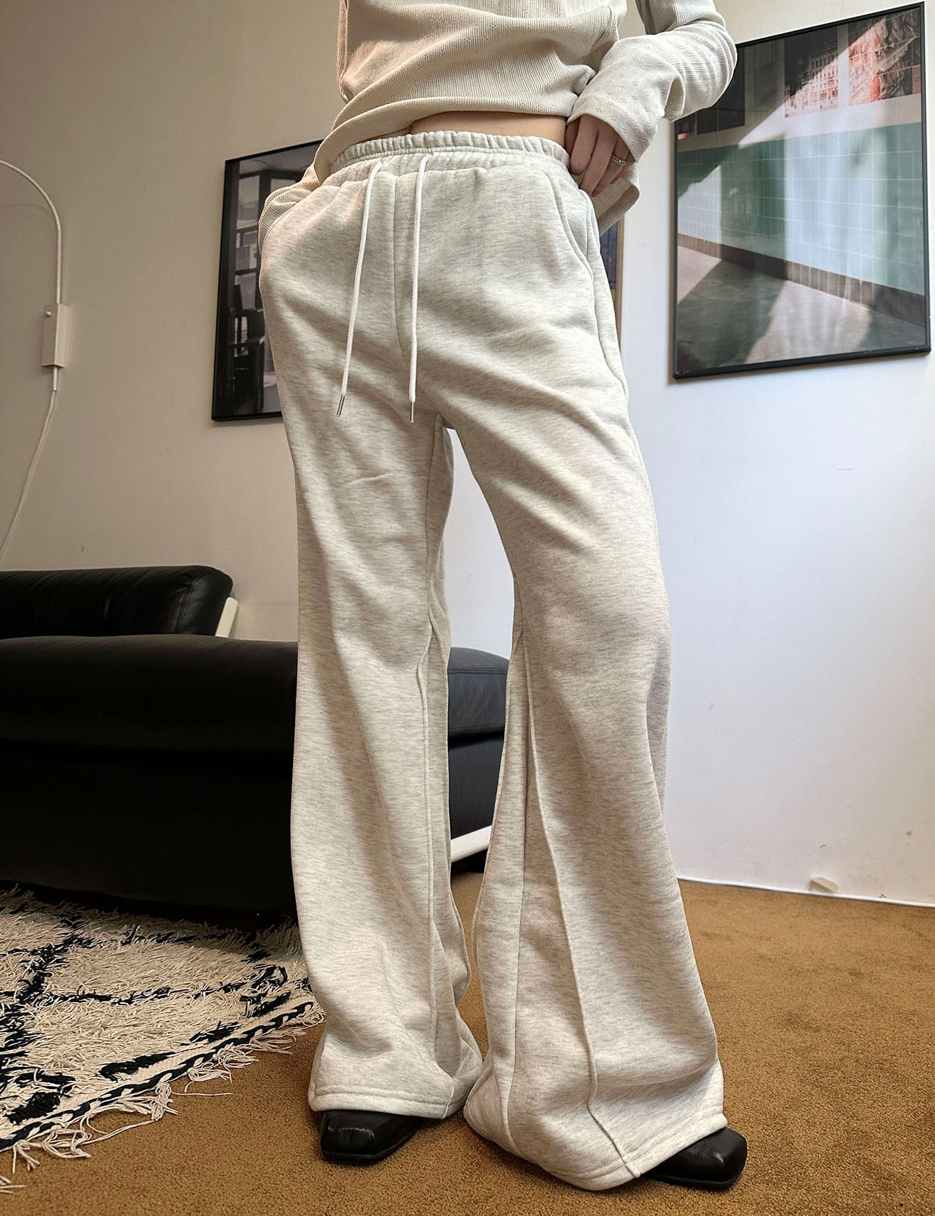 이너뮤트 sweat boots-cut pants (3color) -안감기모-