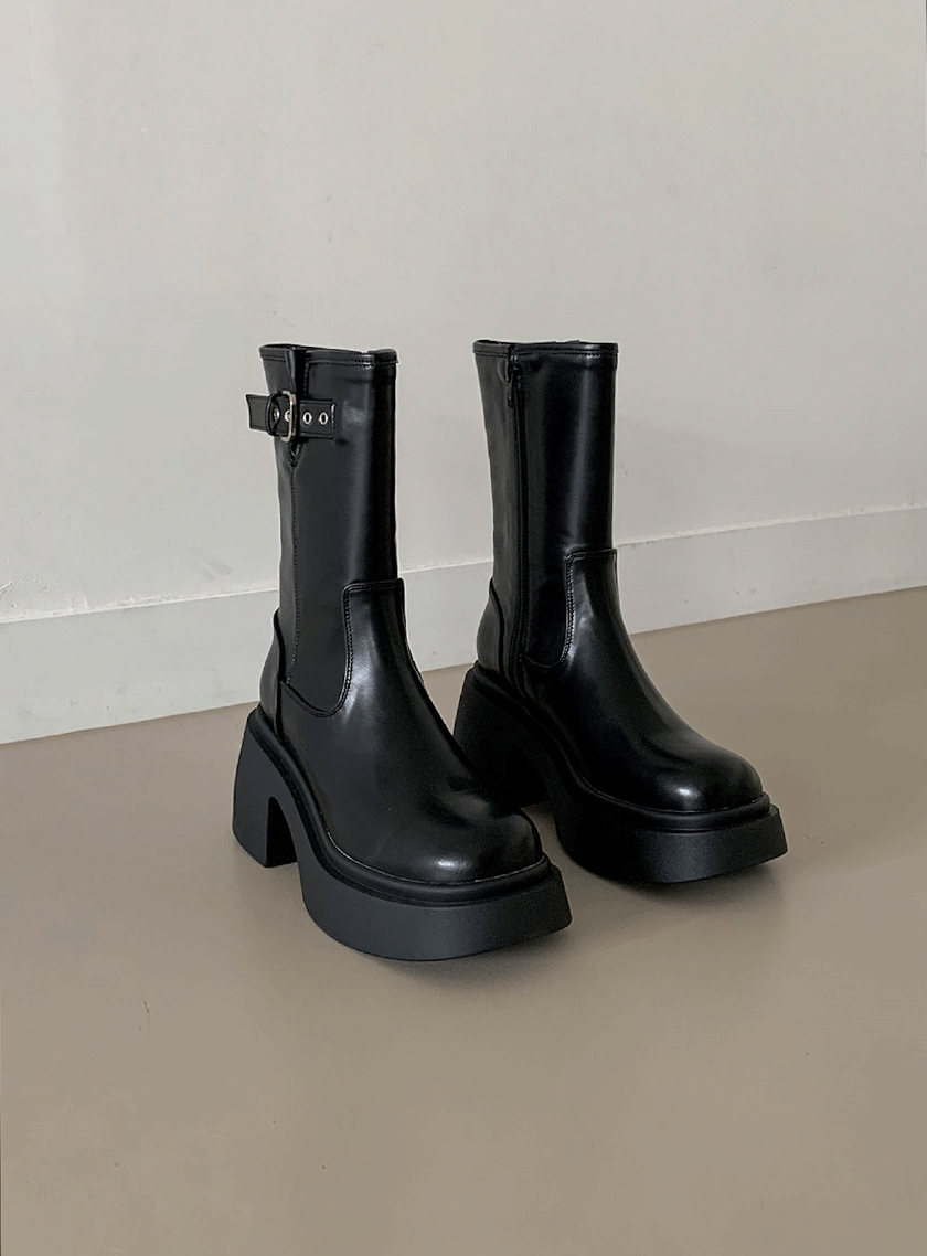 마르키즈 m2412-01 가보시 통굽 벨트부츠