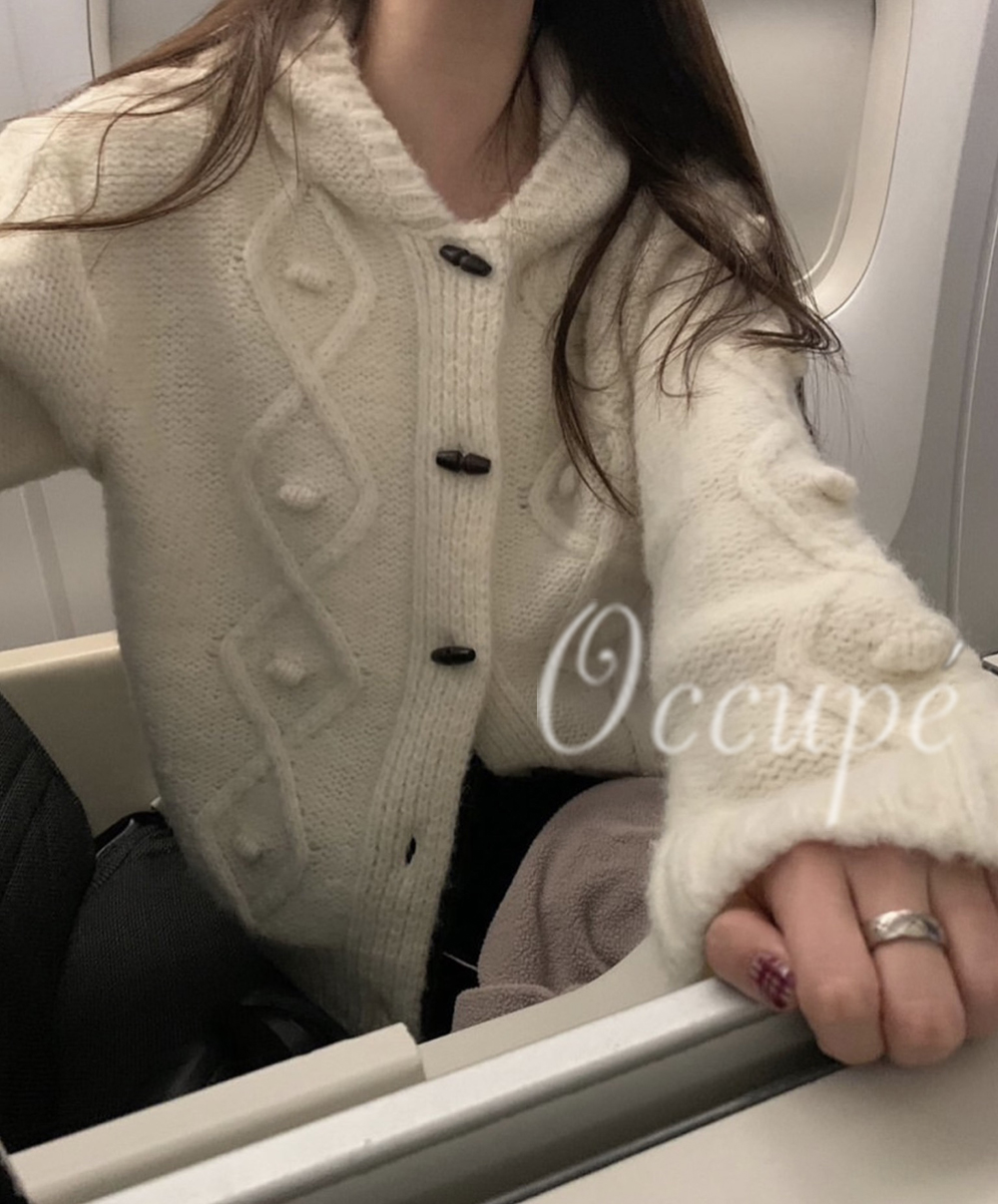 오큐페 pyt 프리티영띵 몰츠 알파카 후드 니트 (2col) 프영띵